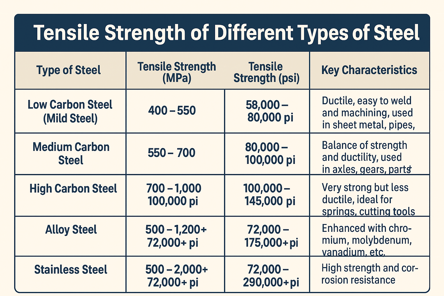 Tensile Strength of Steel - ECONSTEEL
